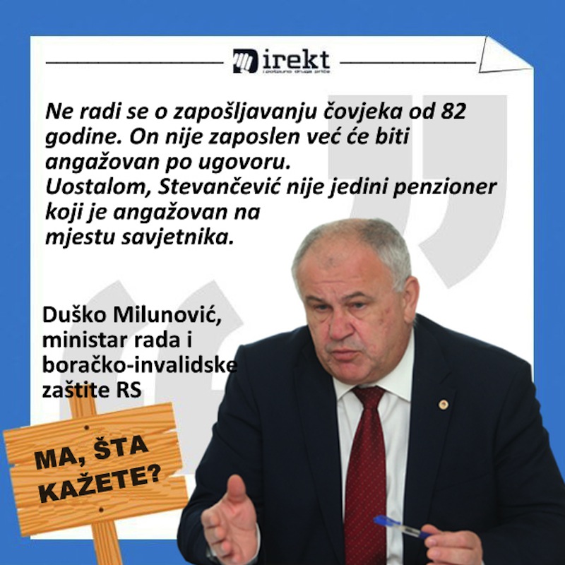 Ma, šta kažete? | DIREKT PORTAL